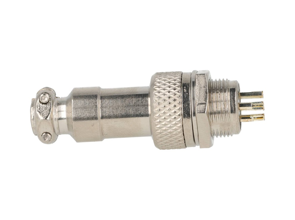 TP-GX12-4P — CONECTORES (PAR GX12 4 PIN MACHO/HEMBRAPARA PANEL Y ...
