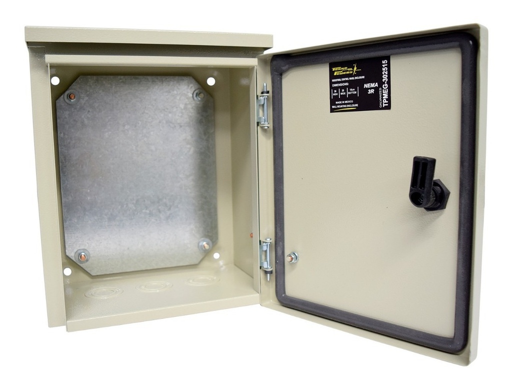 Gabinete Galvanizado Nema 3r Chapa 300x250x150mm Tpmeg302515 | Acotron ...