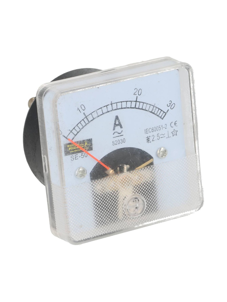 SF96-AA-30AAD - AMPERIMETRO ANALOGO 0-30A CA/CD 50X50MM | Acotron ...