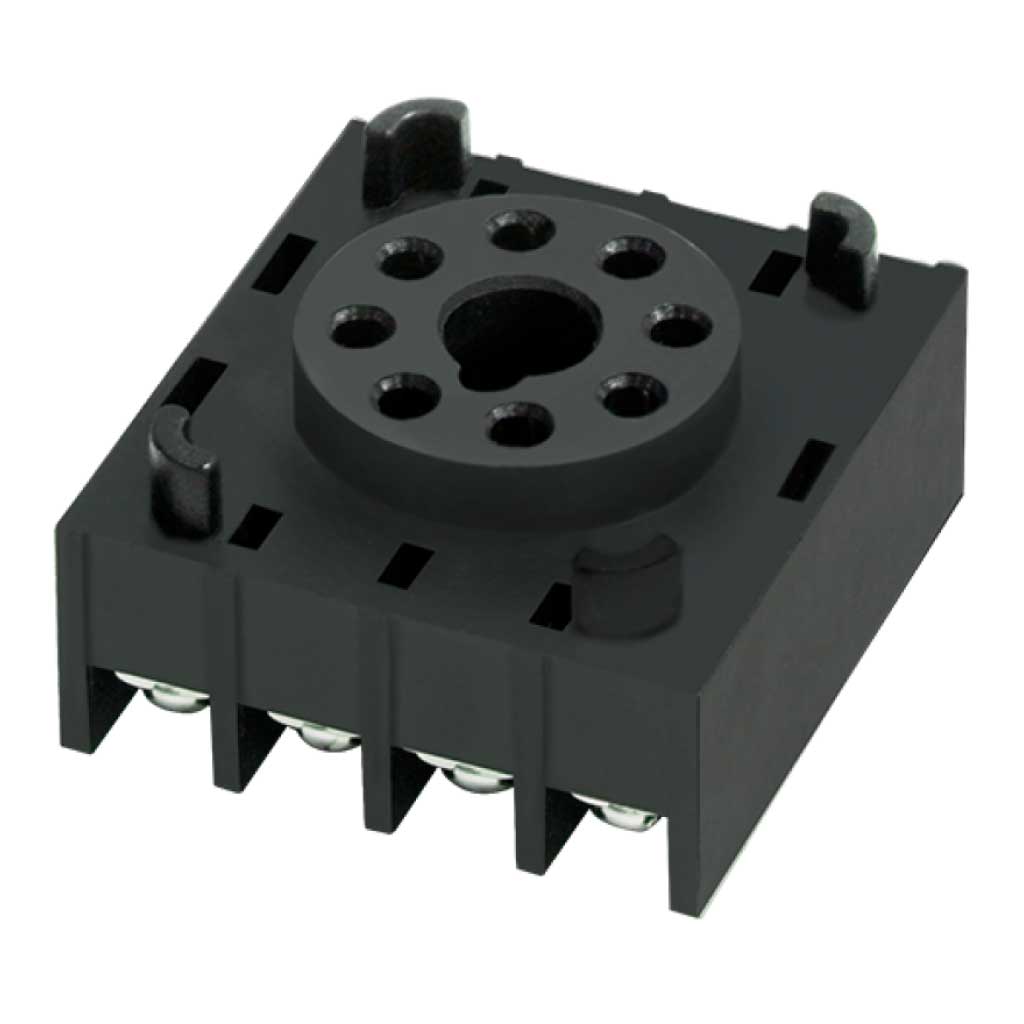 PG-08 — BASE REDONDA PARA RELEVADOR 8 PIN MONTAJE EN PANEL | Acotron ...