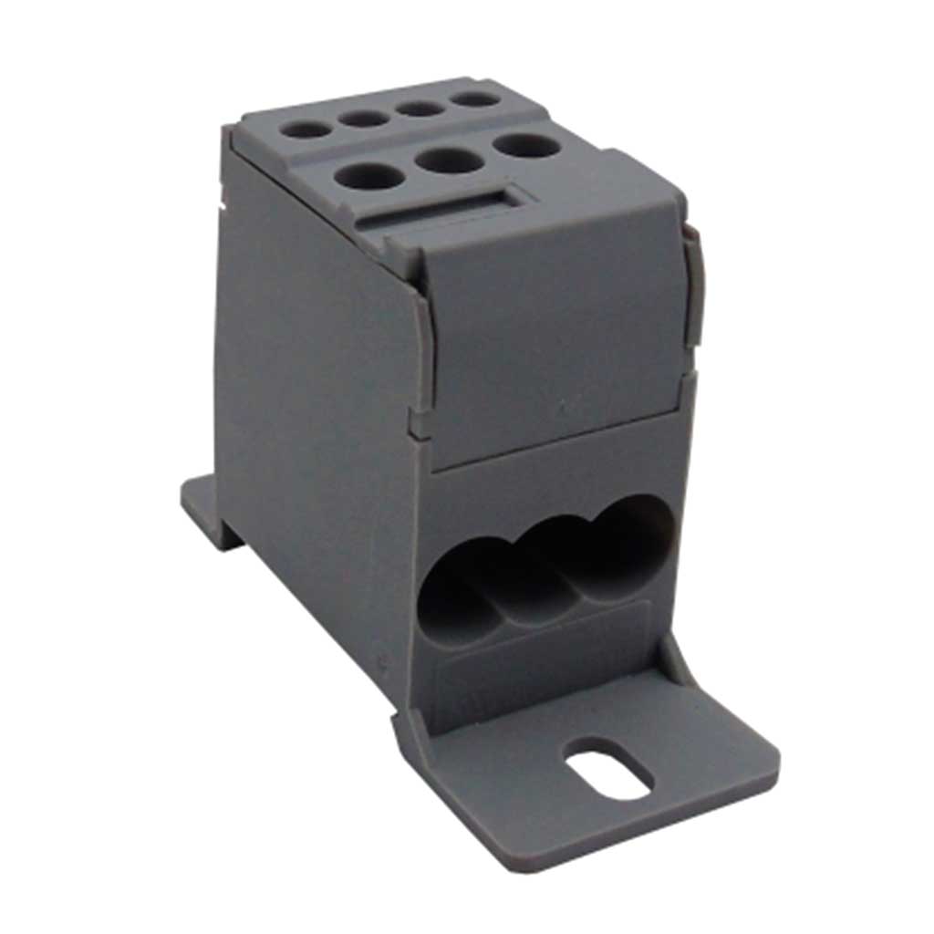 DB16 — BLOCK DE DISTRIBUCION 3 ENTRADAS 8-4 AWGSALIDA 4X14-10 AWG 80AMP ...