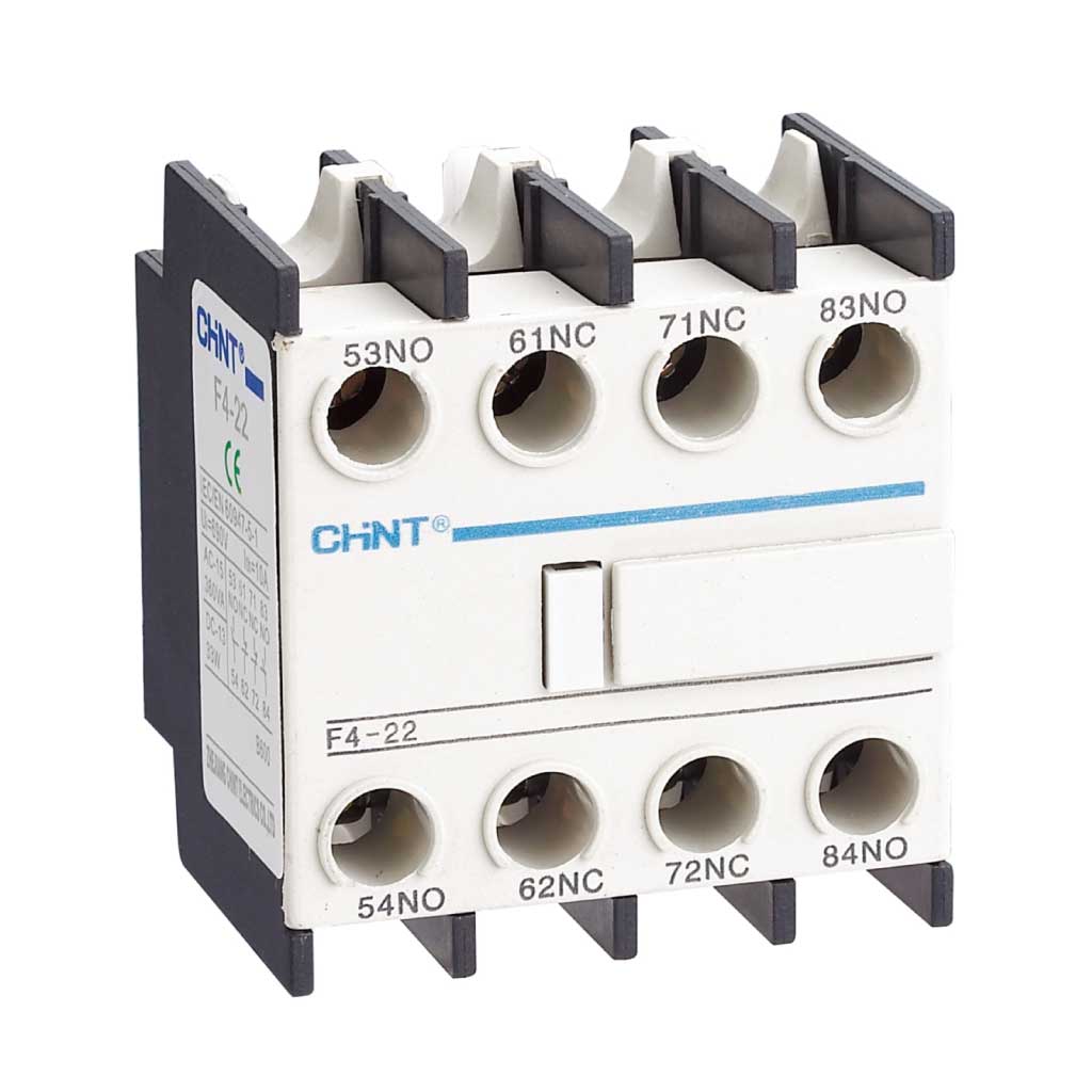 F4-22 — BLOQUE PARA CONTACTO AUXILIAR 2NA+2NC SUPERIOR PARA USO CON ...