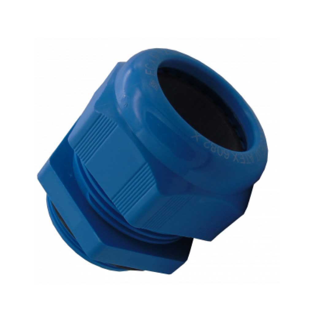5507570 — CONECTOR GLANDULA M63 35-48 POLIAMIDA COLOR AZUL ATEX ...