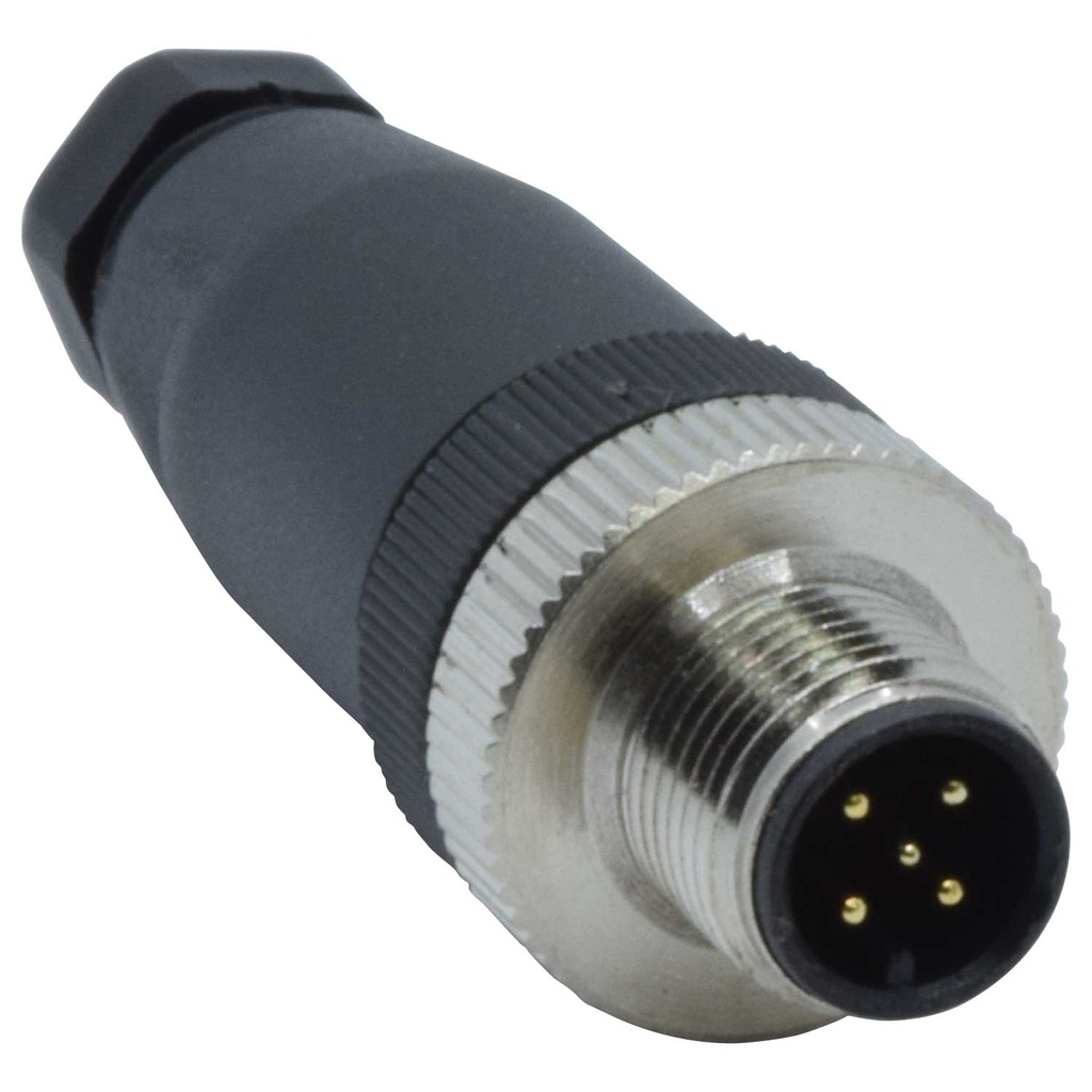 TP-CM12-5SM — CONECTOR M12, 5 PIN MACHO, RECTO | Acotron Electrónica ...