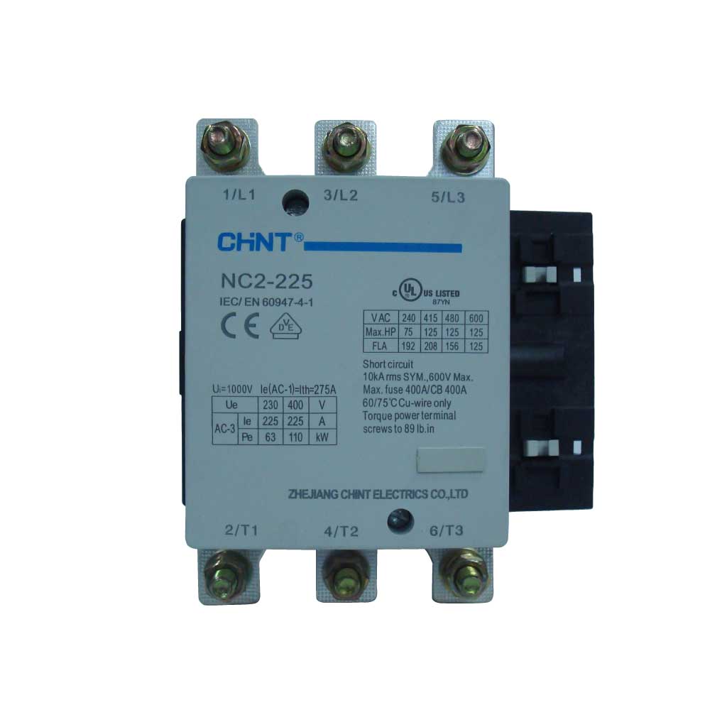 NC2-225-220VN — CONTACTOR CA TRIFÁSICO 220VCA 225A-CA3275A-CA1 2NA+2NC ...