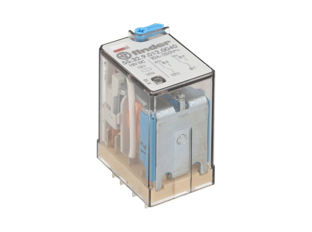 553290120040 — RELE 12VCD 2P2T 10AMP. | Acotron Electrónica Industrial