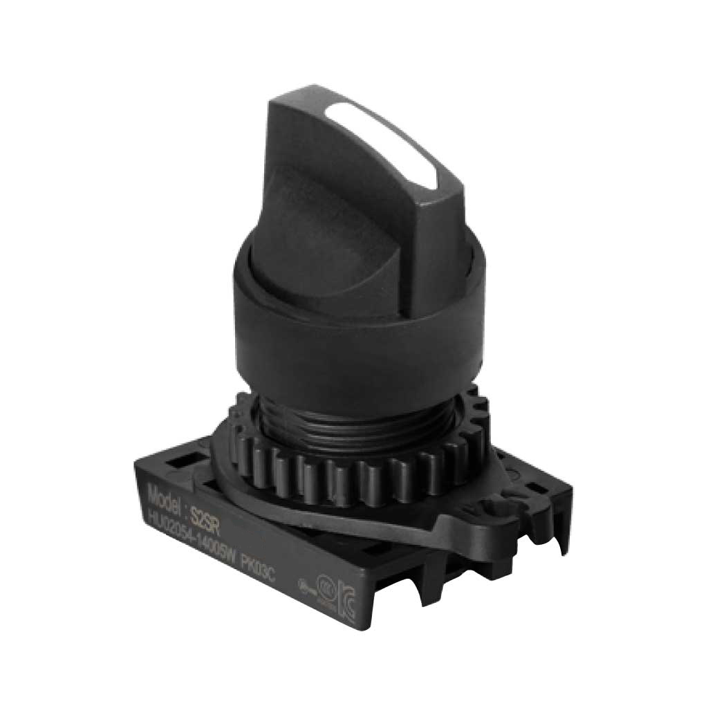 S2SR-S5W — SWITCH SELECTOR BLANCO MANIJA CORTA, 22mm, 3 POSICIONES Y ...