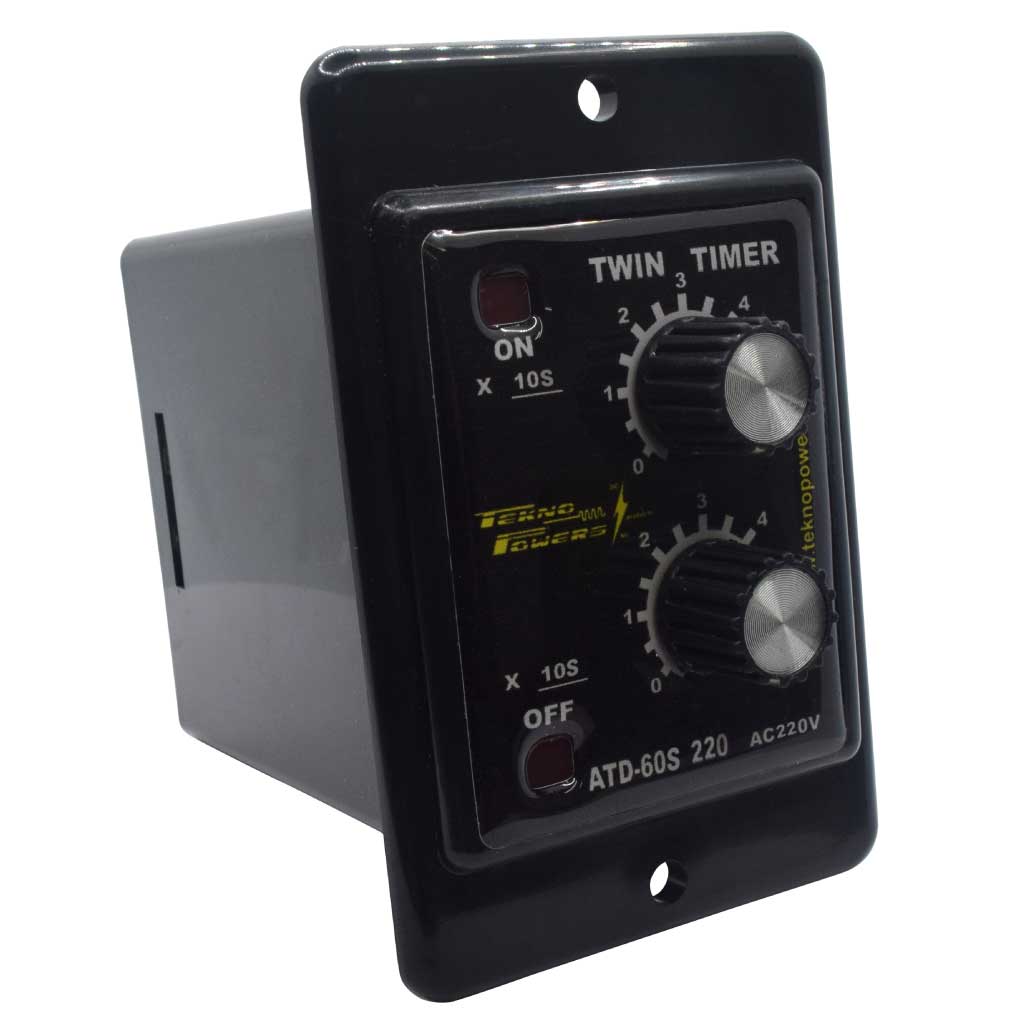 ATD-60S-220 — TIMER DOBLE 60SEG. 220VCA 8PINES CON LEDSALIDA RELEVADOR ...