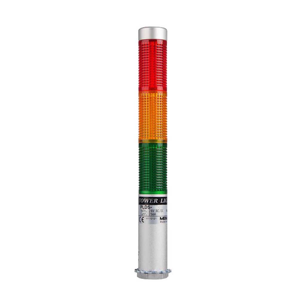 PLDS-302-RYG — TORRETA INDUSTRIAL CON LEDS 25mm 24VCD (VERDE, AMARILLO ...